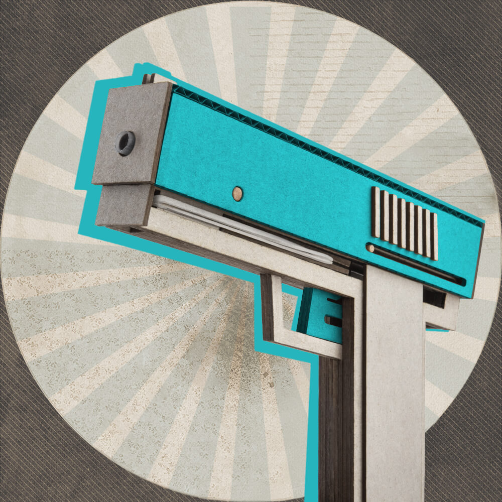 Papper Popper Pistol - Cardboard Geek